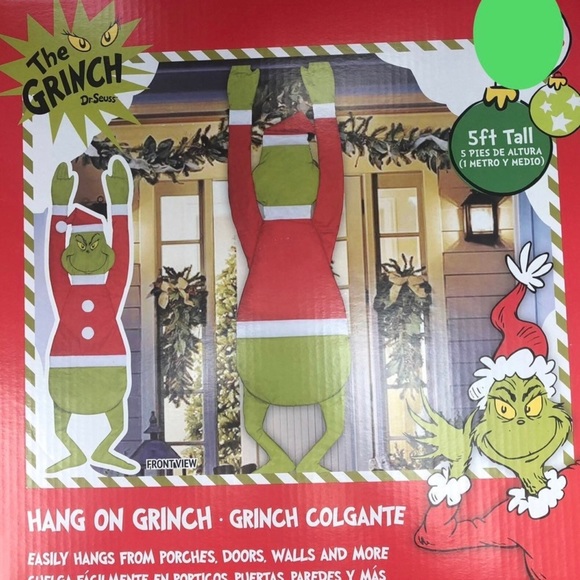 Dr. Seuss | Holiday | Dr Seuss The Grinch Hang On Door Decor | Poshmark